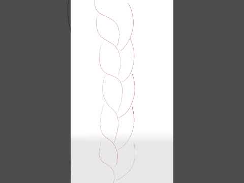 How To Draw Braids - Quick Art Tips #art #sketch #shorts #tutorial #drawingtutorial #anime