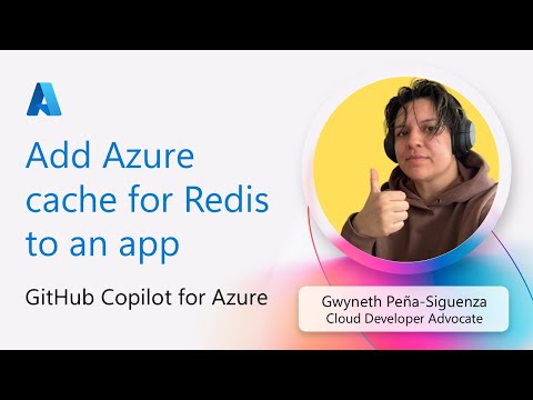GitHub Copilot for Azure: Add Azure cache for Redis to an app