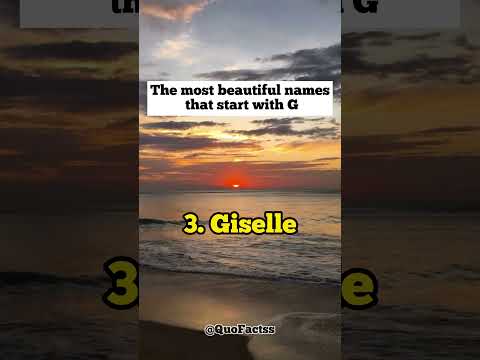 The most beautiful names that start with G...#shorts