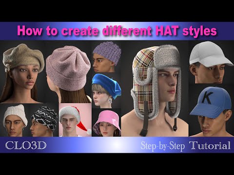 how to create different hat styles