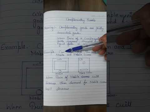 complementary goods with best example #class 11 #microeconomics #theoryofdemand #class11&12Economics