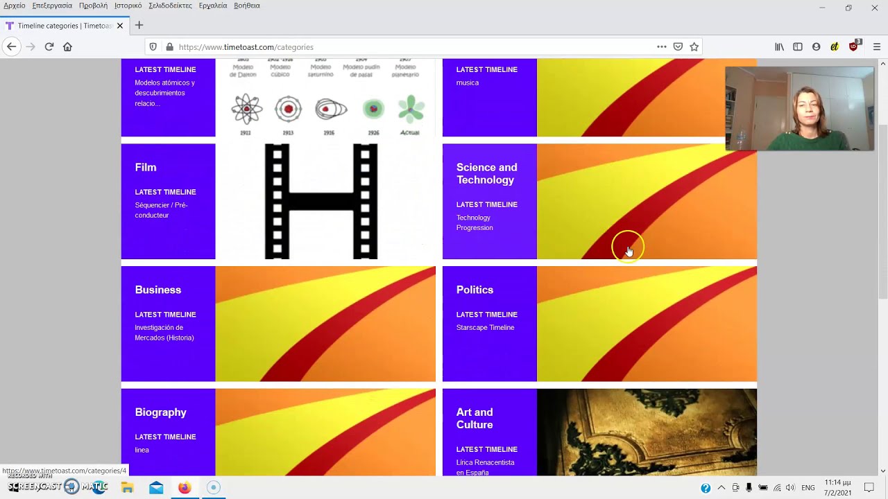How to create a timeline using Timetoast