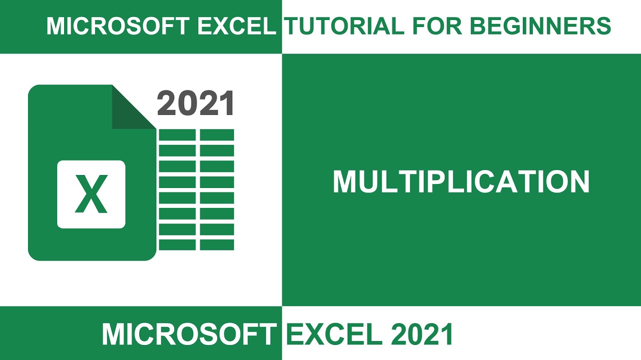 15 Microsoft Excel Tutorial for Beginners - Multiplication