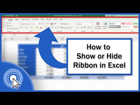 How to Show or Hide the Ribbon in Excel (Quick and Easy)