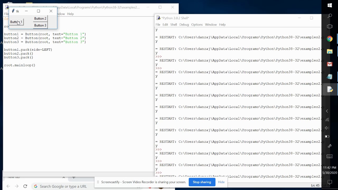 The side Option In A .pack() Method | Python GUI Apps With Tkinter