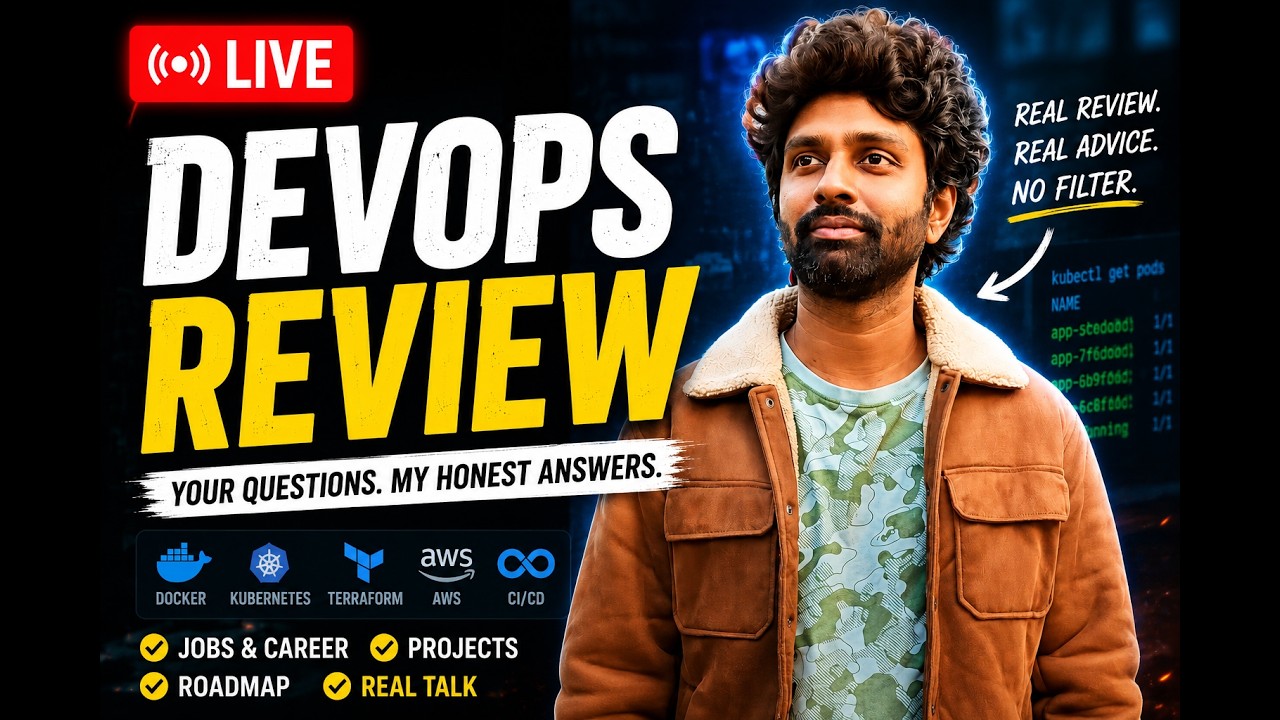 Live DevOps Career Fix — Bring Your  Projects & Questions