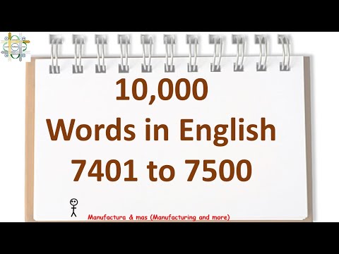 75 10,000 words used in English 7401 to 7500