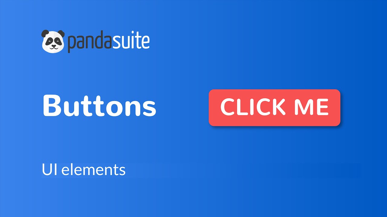 Create Buttons with PandaSuite