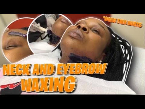 NECK ,CHIN AND EYEBROW WAXING ||EUROPEAN WAX CENTER.#europeanwaxcenter#usaliving#dayvlog