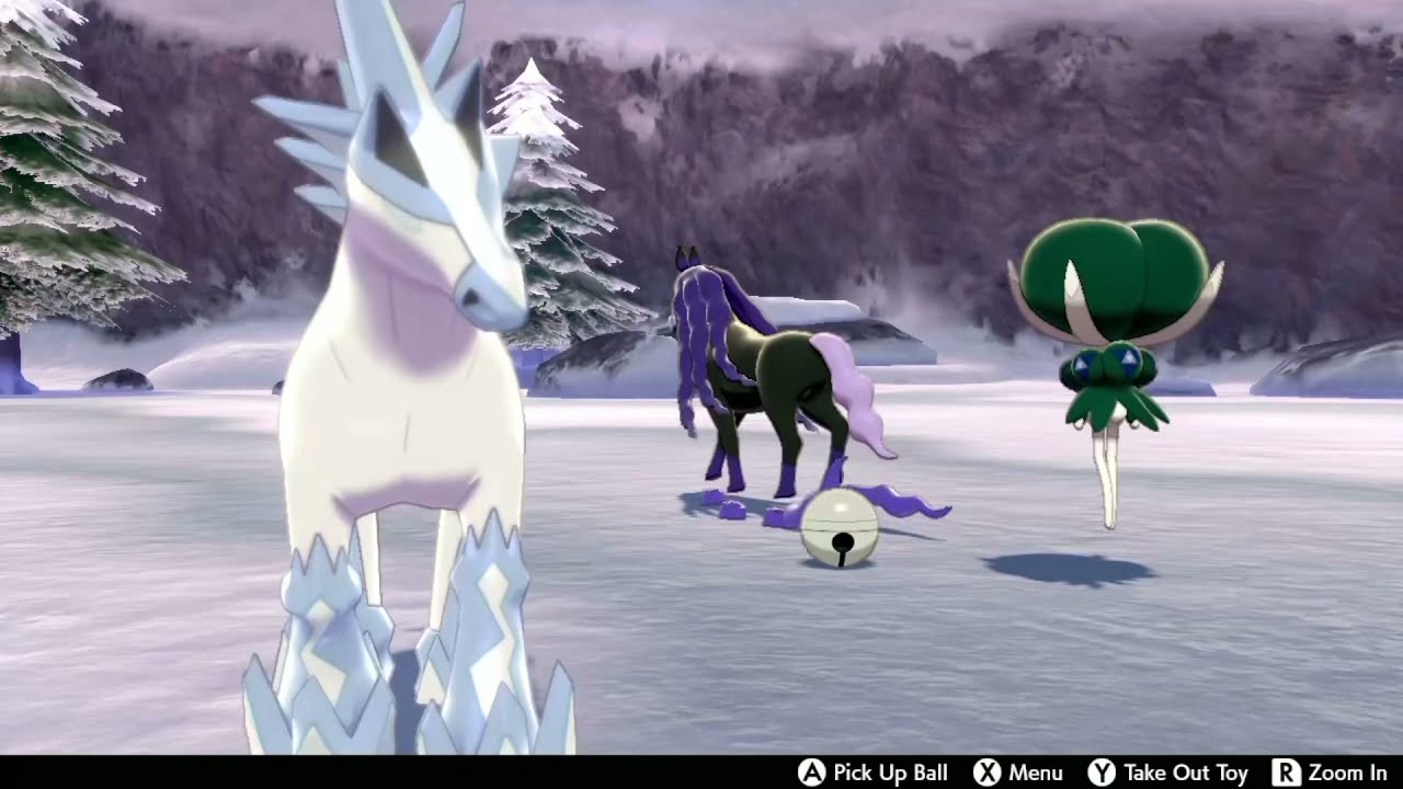 Calyrex Steals the ball from glastrier