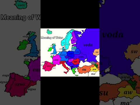 Meaning of Water in European Languages. How to Say Water in Euopean Languages?