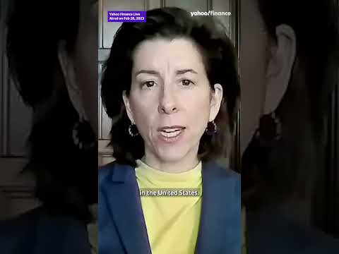 🇺🇸 U.S. Commerce Secretary Gina Raimondo on the CHIPS Act 💻 #shorts #yahoofinance
