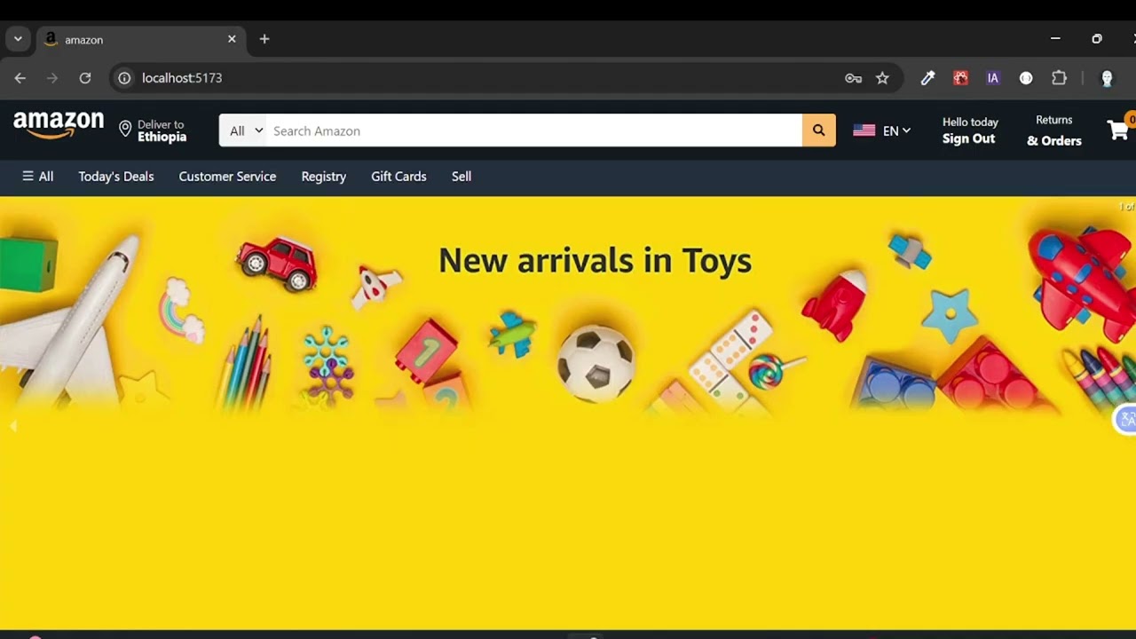 Amazon Clone (React.js Project Demo)