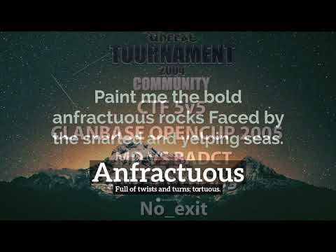 What is Anfractuous? | How Does Anfractuous Look? | How to Say Anfractuous in English?
