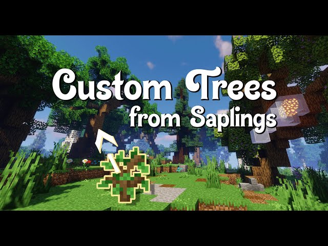 Custom Trees from Saplings Minecraft Data Pack