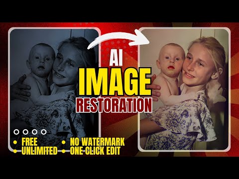 Restore OLD Photos with AI! HD, FREE, Unlimited & No Watermarks