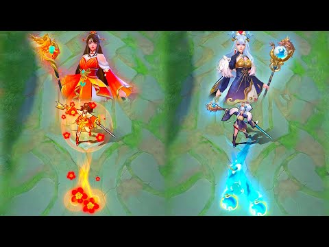 Odette Sage of the Currents Create Skin VS Auspicious Charm Lunar Skin 4 MLBB Comparison