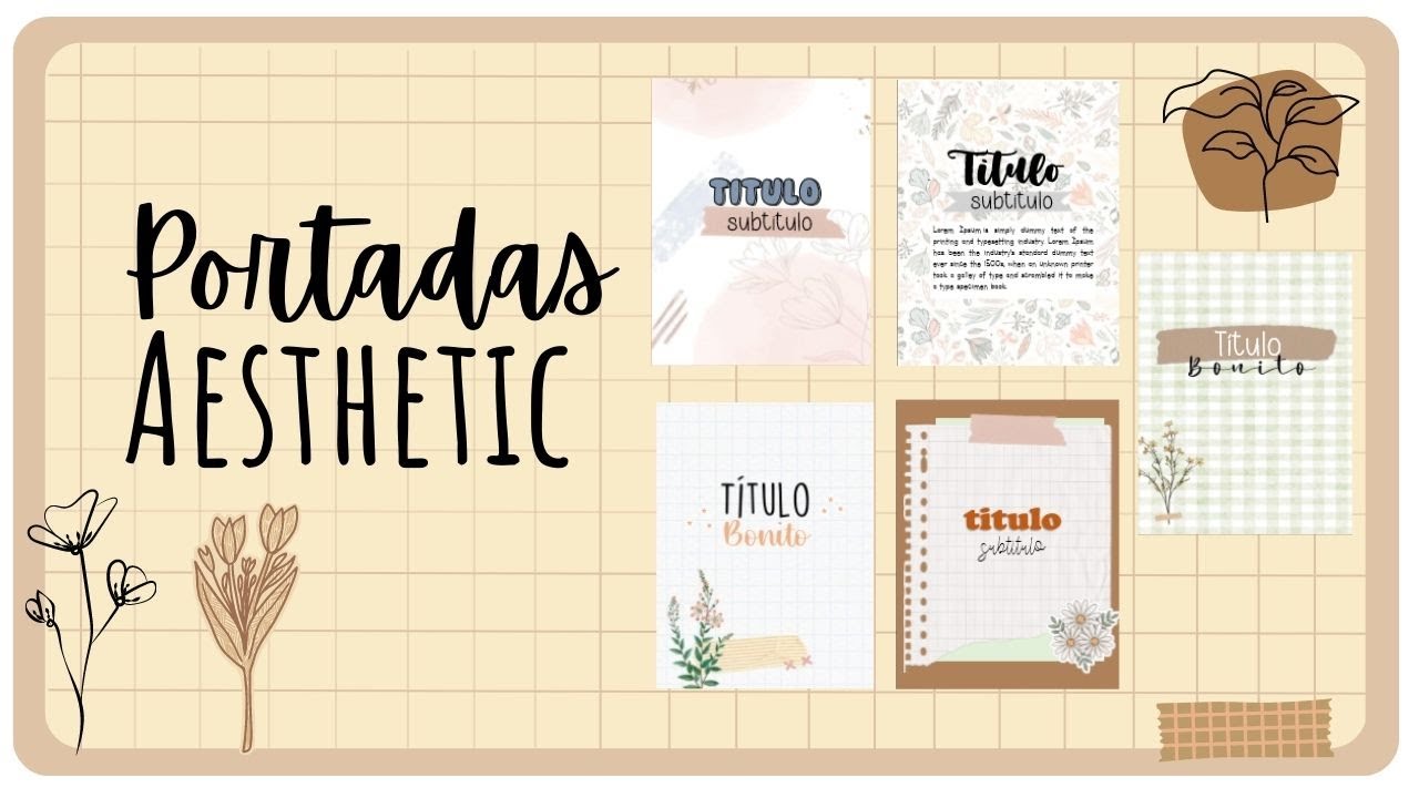 Como hacer portadas bonitas en Word | portadas aesthetic