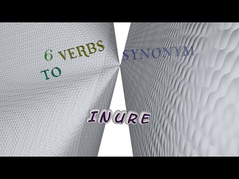 inure - 6 verbs which are synonym to inure (sentence examples)