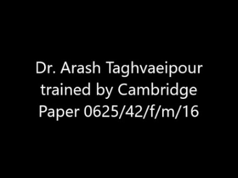 Solved Past Paper of Physics 0625/42/f/m/16