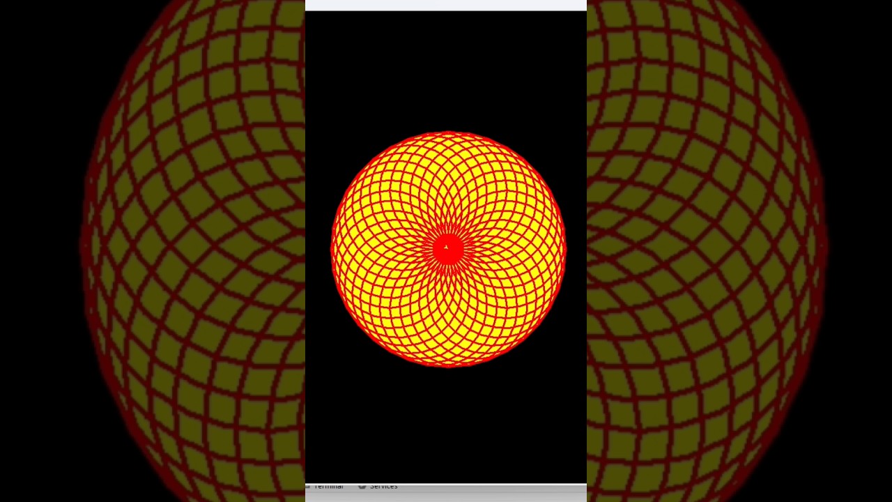 Cool Python Turtle Graphics Design Using Python 🥰 #python #shortsfeed #new #viral #turtle #design