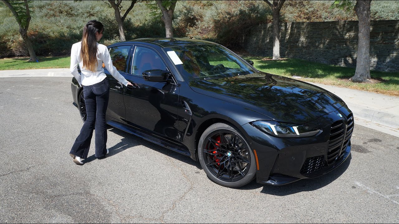 2025 BMW M3 Competition Review / ORANGE interior / Exhaust Sound / 19/20