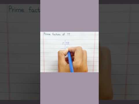 Prime Factors of 77 #shorts