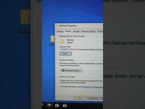 How to set up network file sharing on Windows 10