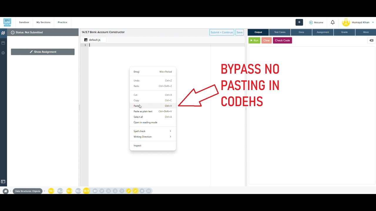 CodeHS No Pasting Bypass???