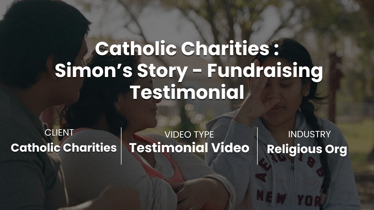 Catholic Charities | Simon’s Story | Fundraising Testimonial Video