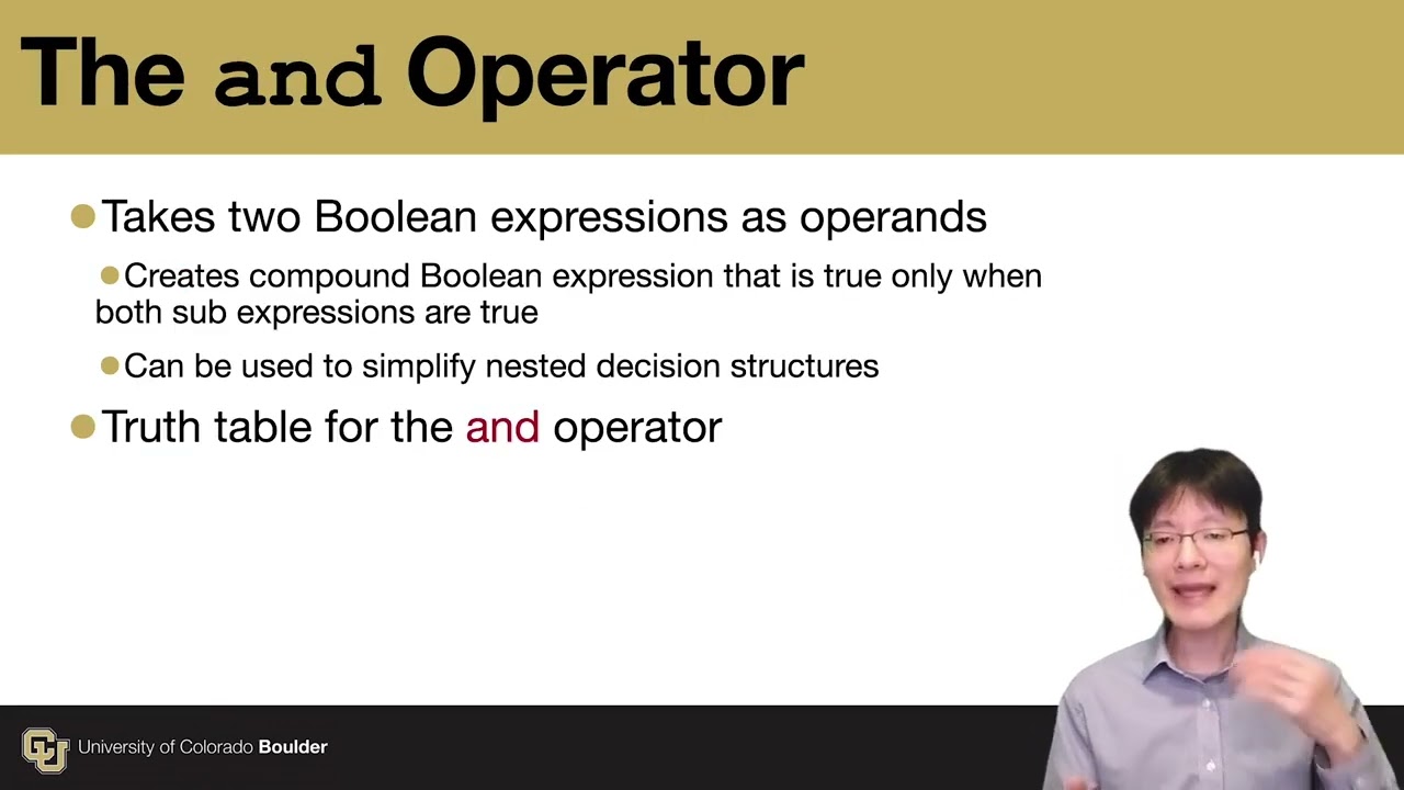 Relational Operations, Boolean Data and Logical Operations