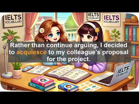 IELTS 8.0 Vocabulary Lesson: Acquiesce - Meaning, Common errors, Synonyms and Antonyms