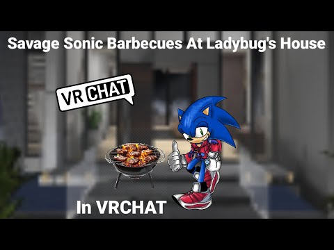 Savage Sonic Barbecues At Ladybug's House In VRCHAT