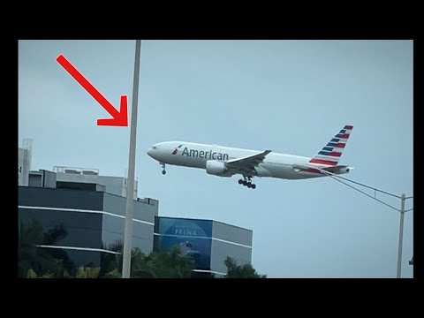 American Airline Landing in Miami International Airport