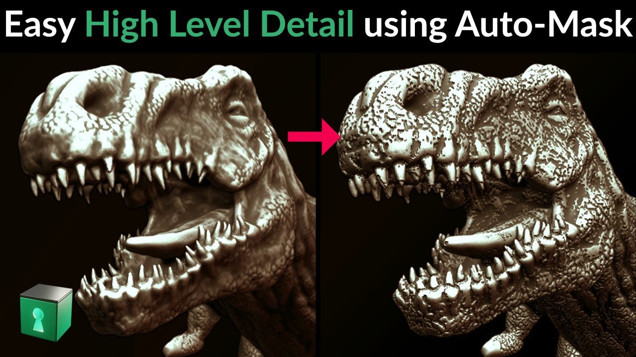 Blender Secrets - Auto Masking Cavities in Sculpt Mode