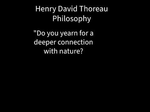 Henry David Thoreau life changing philosophy #philosophy #mindset #nature #lifestyle #inspiration