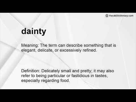 dainty Meaning