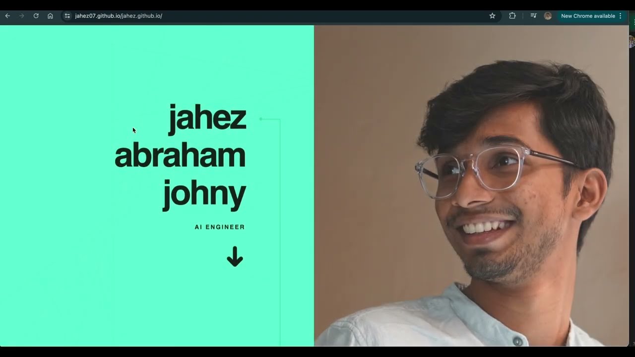 Jahez John - personal landingpage | SWE Fellowship