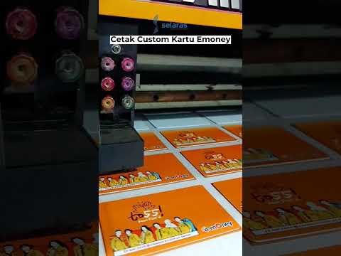 Cetak Emoney custom dengan desain sesukamu di Selaras Printing 🤩 #selaras #emoney #custom # #kartu