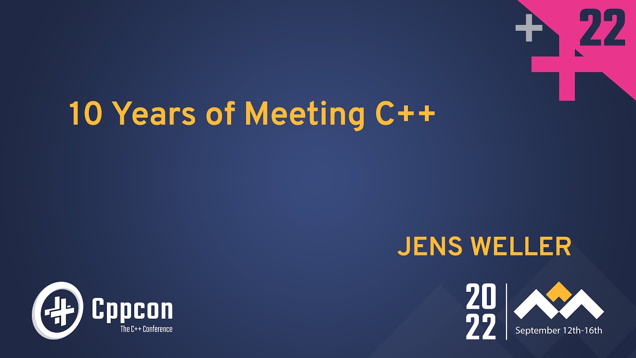 10 Years of Meeting C++ - Historical Highlights and the Future of C++ - Jens Weller - CppCon 2022