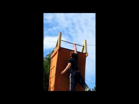 Scott taking on the 15ft Warped Wall