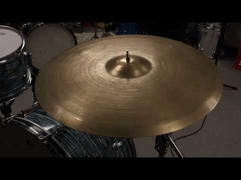 1950s Zildjian A 24" Large Stamp Hollow Block Ride Cymbal | Reverb