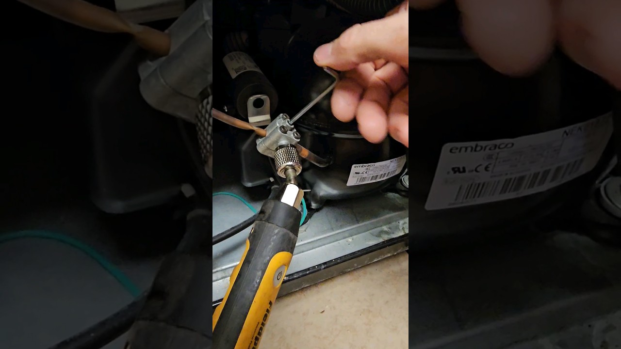 Line piercing service valves: how they work and what they are for. #hvac #refrigeration #winterhaven