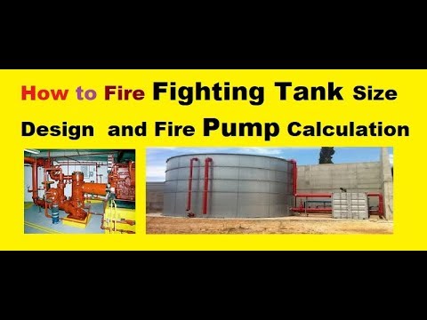 Fire Fighting Tank Size Design and Fire Pump Calculation as per NFPA Standard