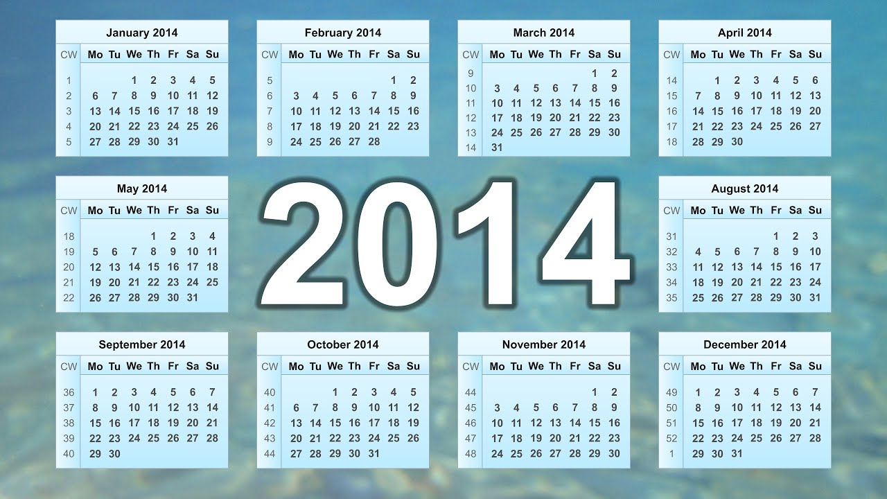 2014 Calendar
