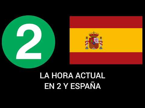 LA HORA ACTUAL EN 2 Y ESPAÑA