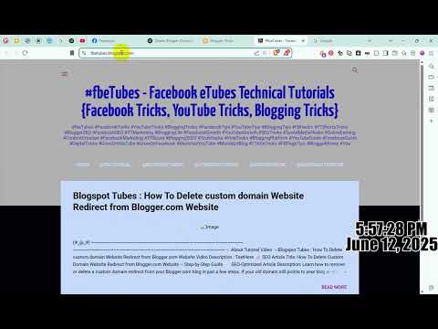 Blogspot Tubes : Blogging Expert Tricks 100 - How To Add Blogger Website on Google Search Console