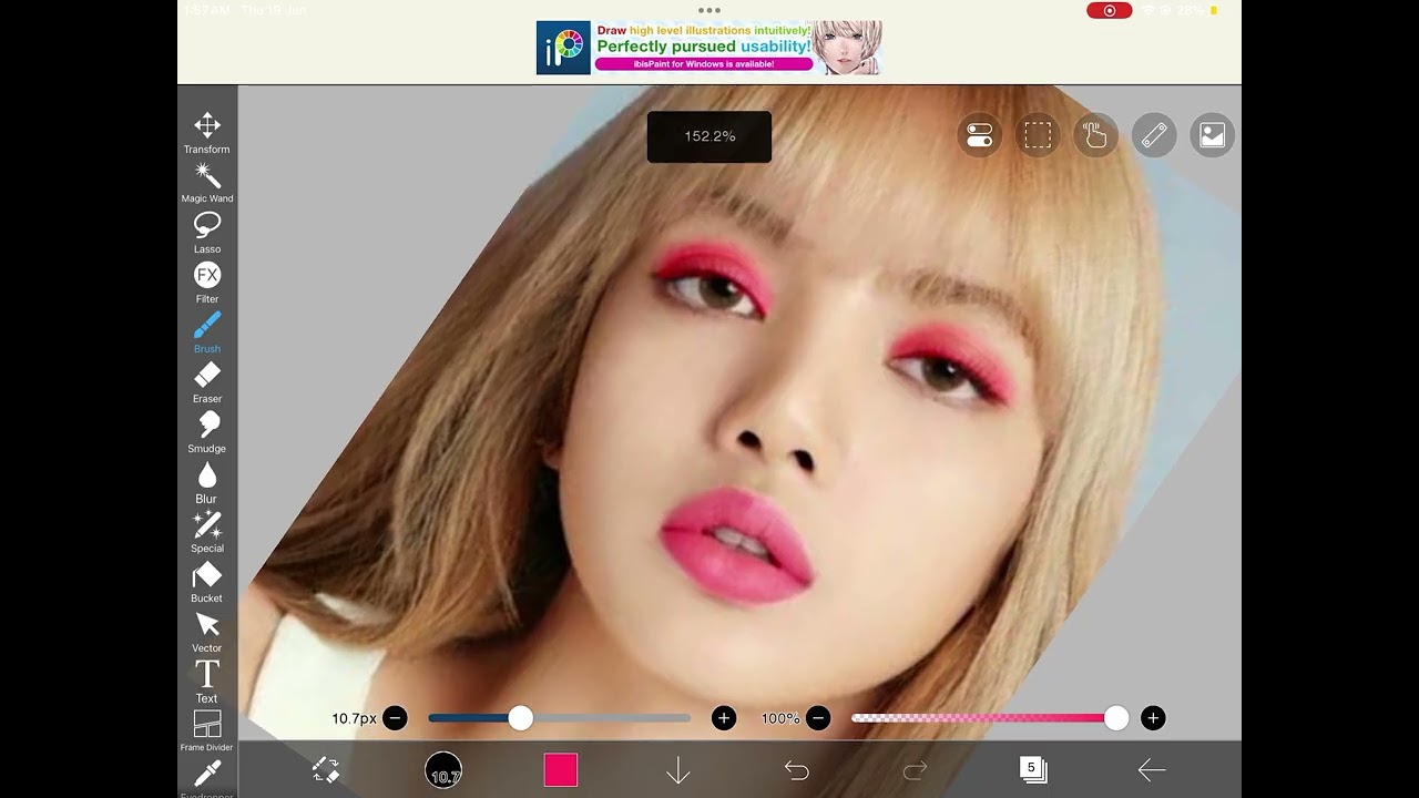 Learn how to do makeup on ibis paint x