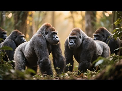 10 interesting facts about gorillas YOU DIDNT KNOW ! | WILD LIFE IN THE JUNGLE