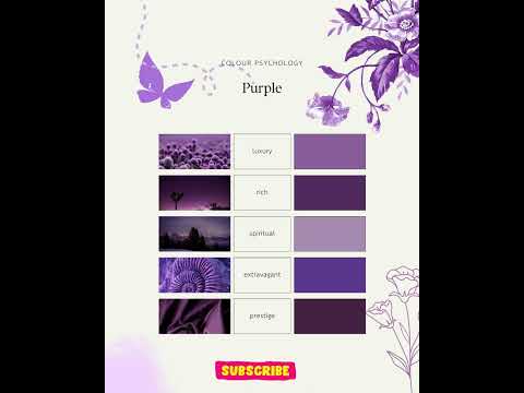 Purple Colour Psychology |Graphic design | @Design canva #graphicdesign #canva